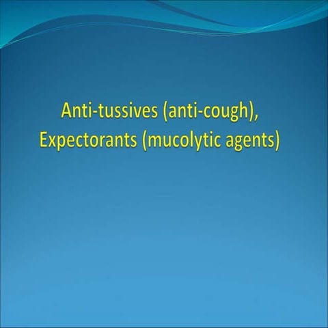 2. Cough.ppt b.pharmacy syllabus point are covered | PPT | Lung and ...