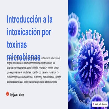 TOXINAS BACTERIANAS QUE PRODUECNE ENFERMEDADESD | PPTX
