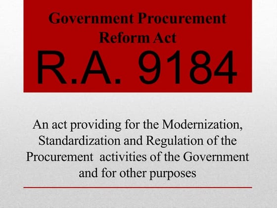 RA 12009: Amended Procurement Law SALIENT POINTS.pptx