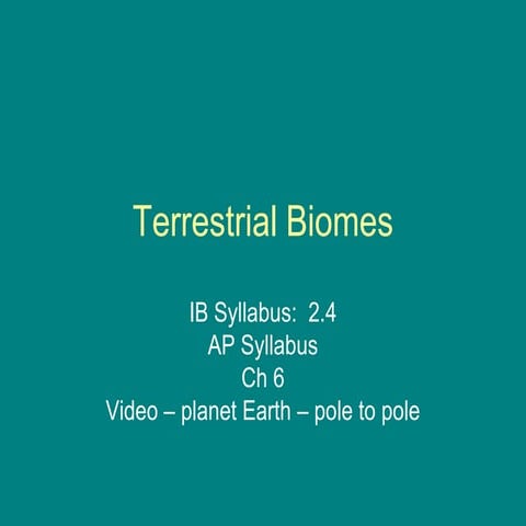 Powerpoint ..biomes | PPT