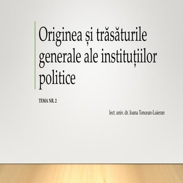 2. Institutiile politice prezentare power=point | PPTX