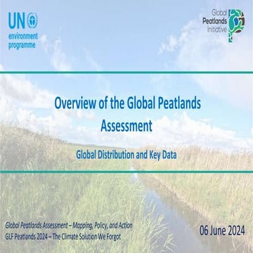 Global Peatlands Map and Hotspot Explanation Atlas | PPTX