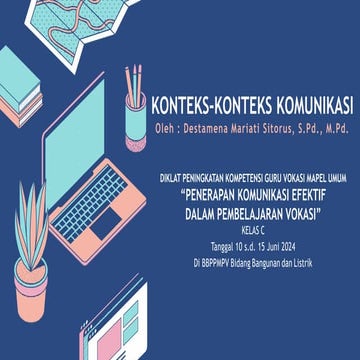 Konteks konteks komunikasi yang efektif dalam pendidikan | PDF