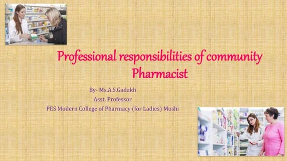 Hospital pharmacy functions,organisation and responsibilities | PPT