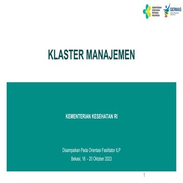 2. Kompilasi Klaster 1 Manajemen puskesmas | PDF