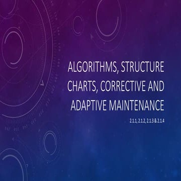 Algorithms Structure Charts Corrective And Adaptiveppsx 6833