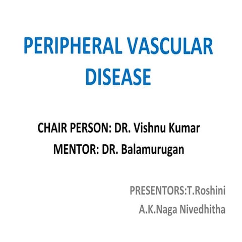 2.PVD-Lower Limb.pptx surgery presentation | PPTX