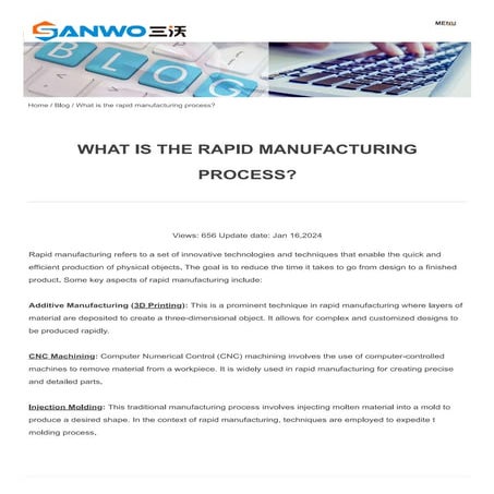 What is the rapid manufacturing process? | PDF