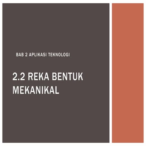 NOTA Rekabentuk mekanikal RBT TINGKATAN 2 | PPTX