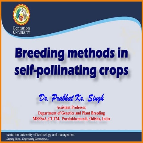 Breeding-methods of seed-crops ploointating | PDF | Agriculture ...