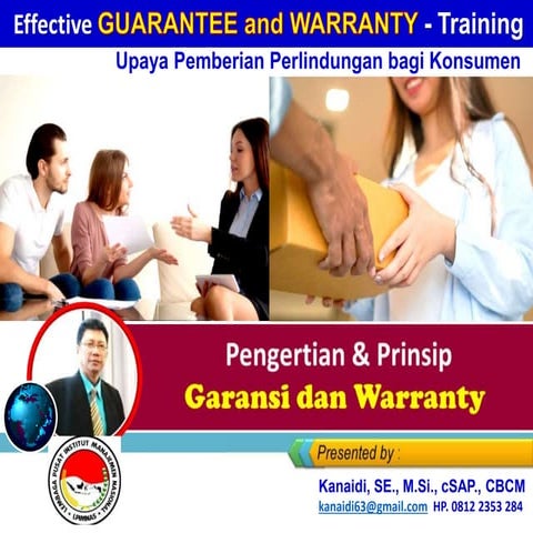 Pengertian dan Syarat Garansi dan Warranty _Pelatihan “Effective ...