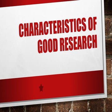 2. Characteristics of good research.pptx