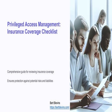 Insurance Coverage Checklist: Ensuring Comprehensive Protection | PPT