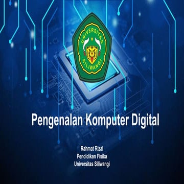 2. Pengenalan Komputer digital untuk mata Kuliah LTI | PPTX