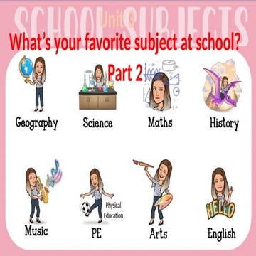 2. 3 primary school subjects- for primary | PPTX