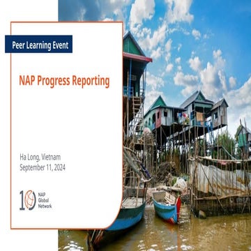 National Adaptation Plan Progress Reporting | PPTX