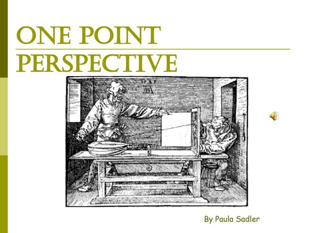 One point perspective | PPT