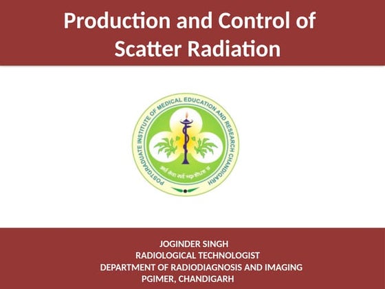 Radiographic image formation | PPT