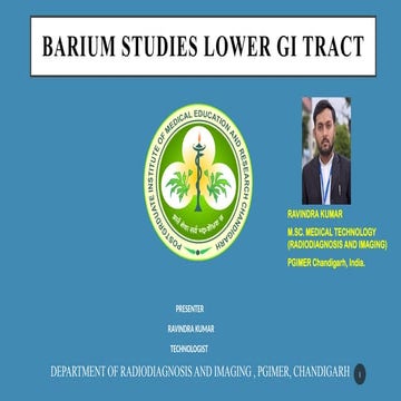 2.Barium Study of Lower GI TRACT PPT BY RAVINDRA KUMAR.pptx