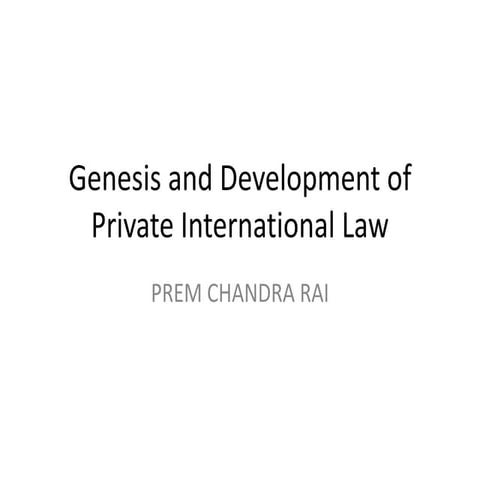 Genesis and the Development of PIL PDF File | PPT