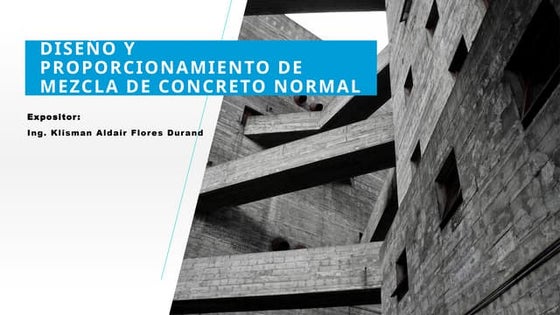 Tablas ACI - RNC para diseño de concreto | PDF