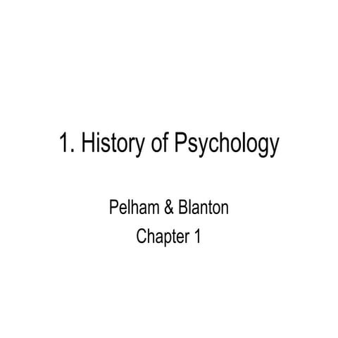 2. History of Psychology.ppt(sejarah perkembagan psikologi) | PPT