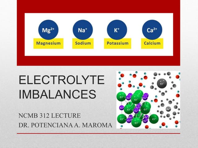 PHOSPHATE – ELECTROLYTE IMBALANCE (HYPOPHOSPHATEMIA & HYPERPHOSPHATEMIA ...