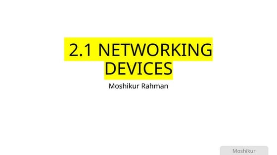 Basic components of a computer network | PPSX