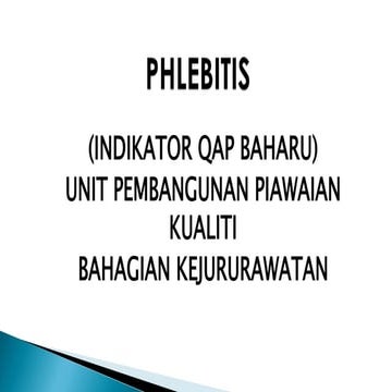 Introduction to the Visual Infusion Phlebitis (VIP) score | PDF