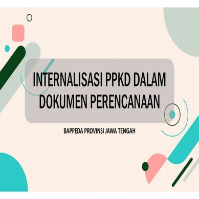 Internalisasi PPKD dalam Dokumen Renbang | PDF