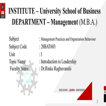 2.1.1. Introduction to Leadership.pptx mba | PPT