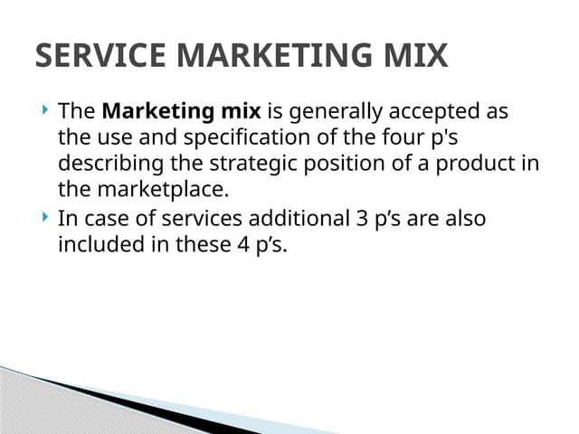 Expanded marketing mix | PPTX