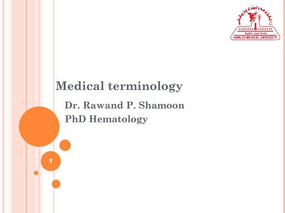 Medical Terminology Part 1; Prefixes, Suffixes, Combining Forms | PDF