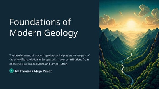 Uniformitarianism Definition Physical Geology Definition & Branches