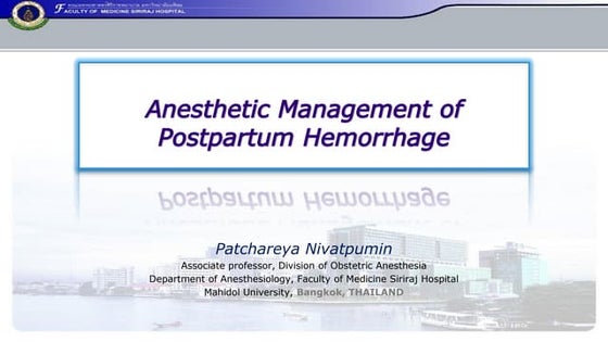 Amtsl – active management of third stage of | PPTX