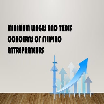 BUSINESS FINANCE MINIMUM WAGES AND TAXES | PPTX