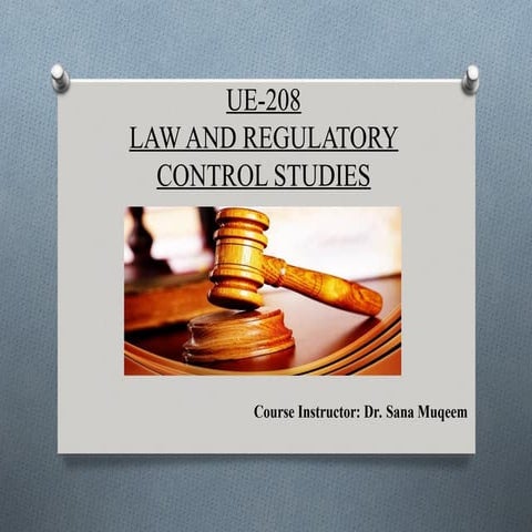 Urban Byelaws Law & regulation control studies | PPT
