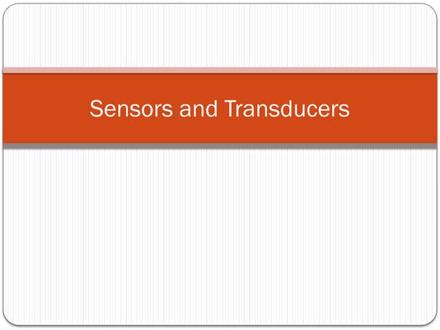 INTRODUCTION TO LVDT,RVDT and Potentiometer | PPTX