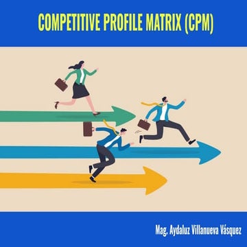 Diapositiva de Competitive Profile Matrix (CPM) | PPT