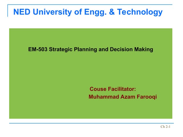 SM CH 2 VISION AND MISSION ANALYSIS | PPTX