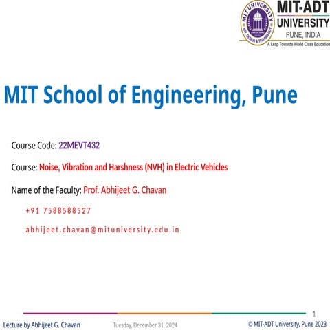 2. Unit 1_Vibrations for MTech students eng | PPTX