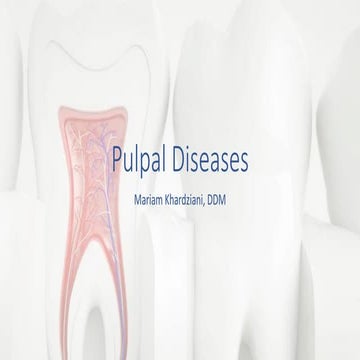 2. pulpitis, DENTAL PULP, PULP CHARACTHERISTICS | PDF