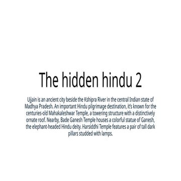 The Hidden hindu trilogy of book one Akshath gupta.pptx