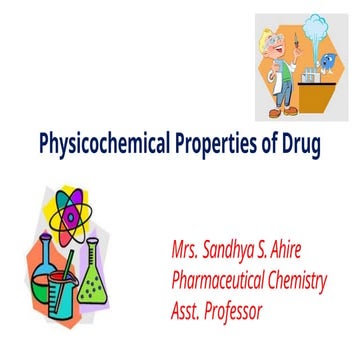 Physicochemical properties of drug | PPT