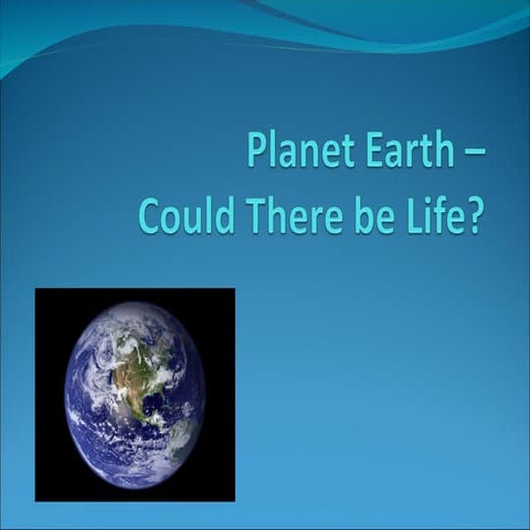 Earth and Life Science - The Planet Earth | PPT