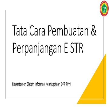 materi tatacar pembuatan dan perpanjangan STR tenaga kesehatan profesi perawat | PPT