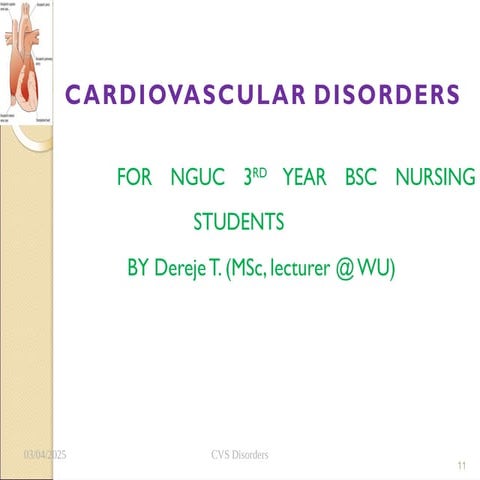 Cardiovascular disorders CVS disorder.pptx