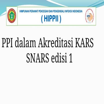 PPI dalam Akreditasi KARS SNARS edisi 1 | PPT