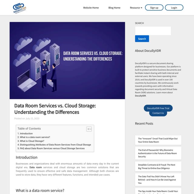 Choosing the Right Storage: VDR or Cloud? | PDF