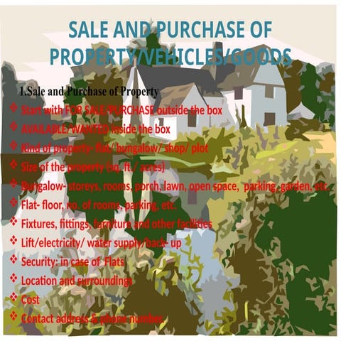 2.SALE AND PURCHASE planning, TO LET.pptx